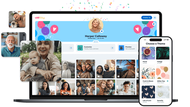Video Book: Personalized Digital Photo Albums & Tributes | VidDay 🎁